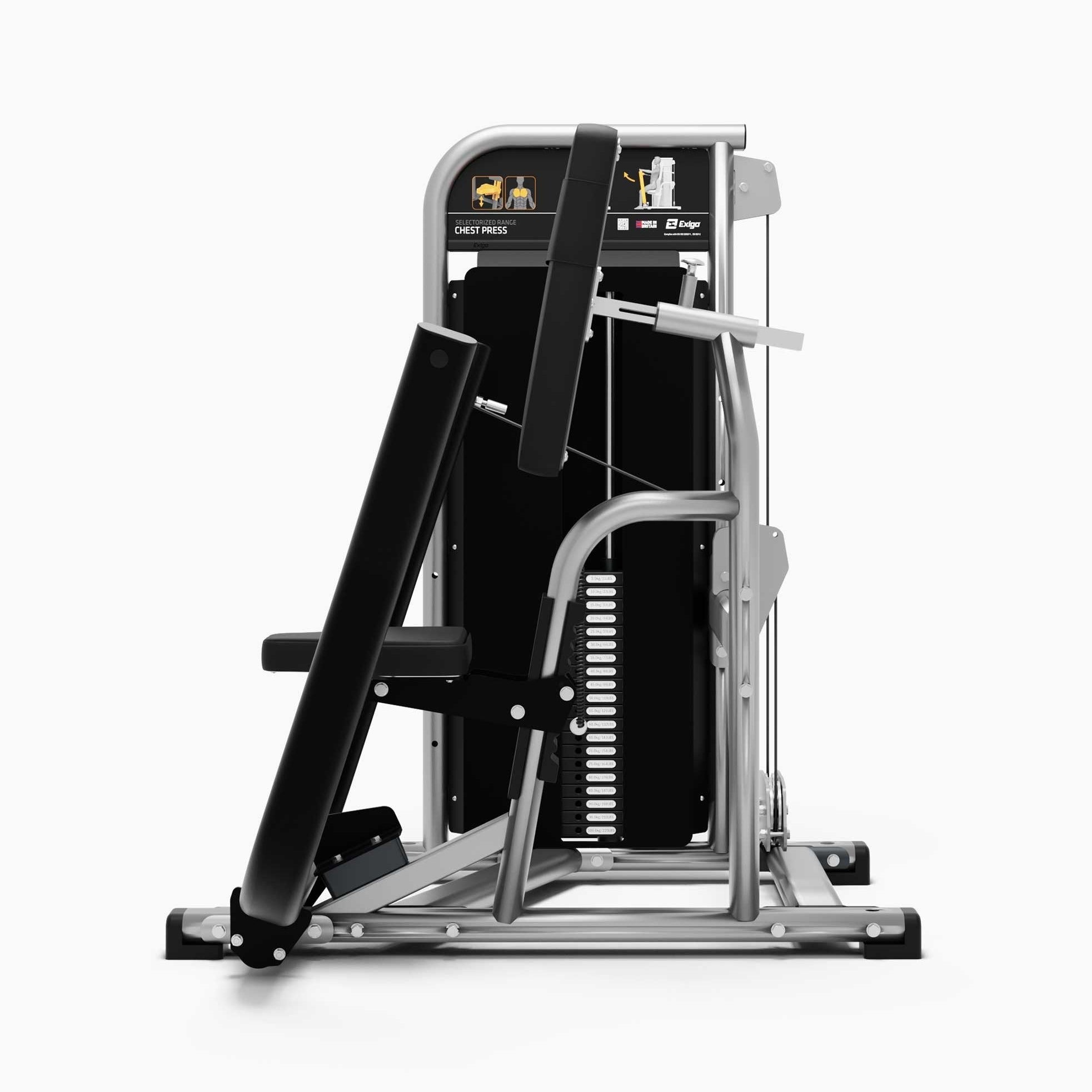 Exigo Selectorised Chest Press Machine – StrengthX