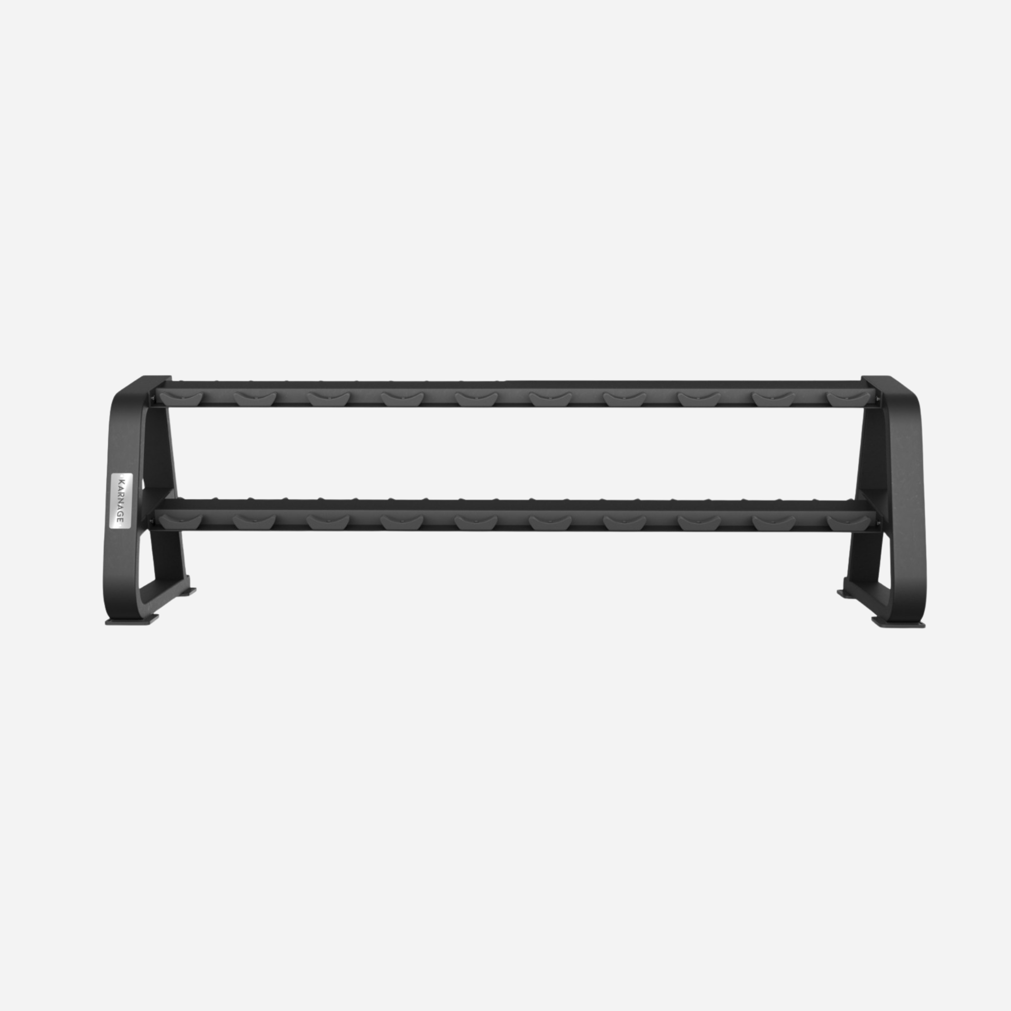Karnage 2-Tier Dumbbell Storage Rack - 10 Pairs – StrengthX