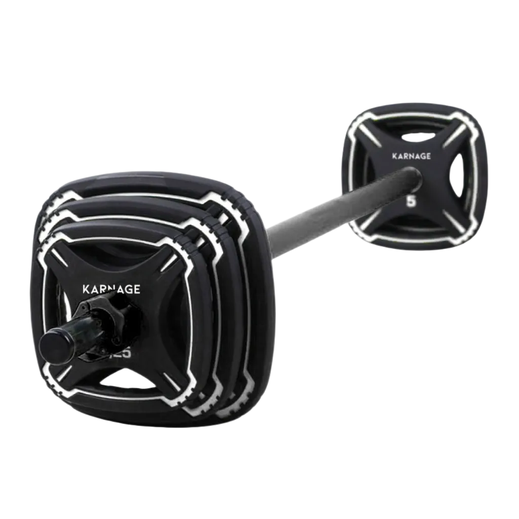 Karnage 20kg Studio Pump Set – Group Training Barbell Kit – StrengthX
