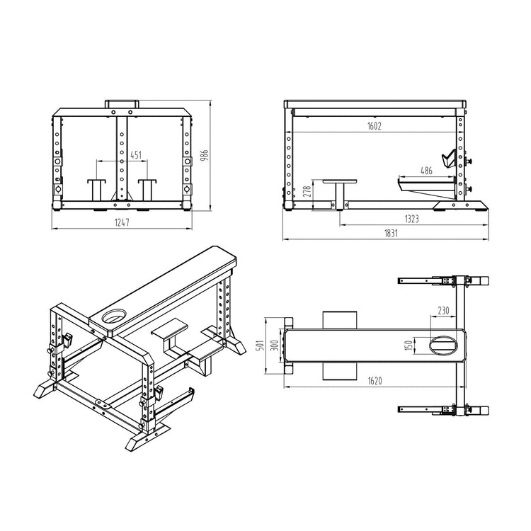 Primal Performance Series Prone Row Bench – StrengthX