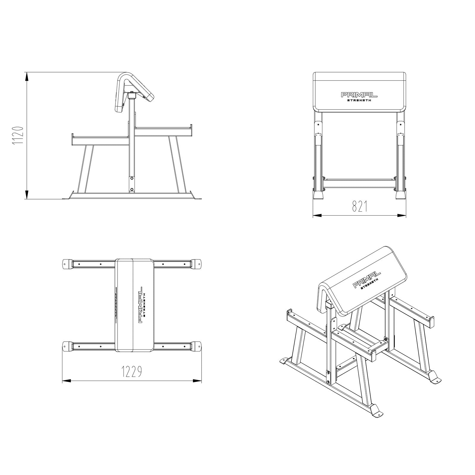 Primal Pro Series Standing Preacher Curl – StrengthX